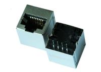 China RV1-1000G72A Vertical Entry RJ45 Jack LPJD0101DNL For POE Application for sale