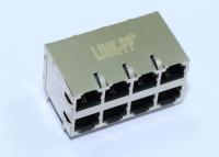 China B59(118-05)GP8-19A-4023-C12 Cross LPJG47099CNL Stacked 2x4 RJ45 Shield No LEDs for sale
