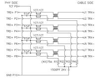 China RJMG221ST12452T Amphenol Modular Jack With Integrated Magnetics for sale