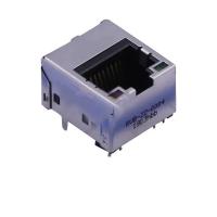 China Shielded 1X1 Vertical RJ45 Connector With LED RVB-ZZ-0004 for sale