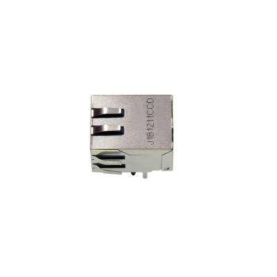 China J1B1211CCD RJ45 Connector Module with 10/100 BASE-TX Magnetics and LEDs for sale