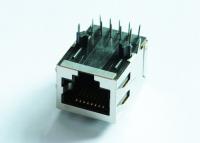 China ARJ11F-MASF-AB-A-FL2 Tab Up Magnetic RJ45 Modular Jack , RJ45 With Shielded for sale