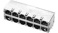 China 2x8 Shielded RJ45 Multi Port Jack 6116259-2 6116259-1 6116259-3 for sale