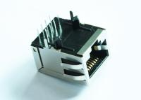 China ARJ11B-MASAW-LU2 8P8C 90 Degree Rj45 Modular Jack With Magnetics EMI Finger for sale