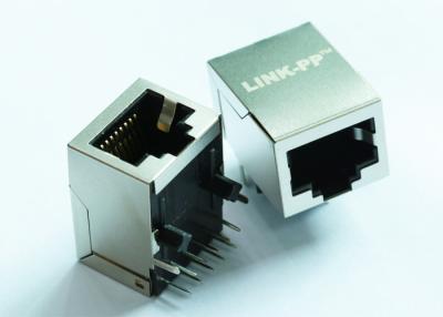 China ARJ11A-MASK-PU2 10 BASE-T Magnetic Rj45 Modular Jack Shielded Right Angle for sale