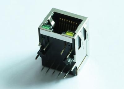 China ARJ11A-MCSI-B-A-EKU2 1x1 Port RJ45 modular plug Integrated Magnetic 10 BASE-T for sale