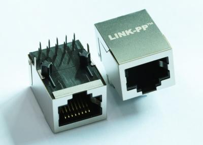 China ARJ11A-MASD-MU-2 High Speed RJ45 Modular jack Right Angle Shield Through-hole for sale