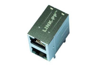 China ARJ21A-MBSD-A-B-EMU2 8p8c RJ45 Ethernet 2x1 Ports Shielded No EMI Finger for sale