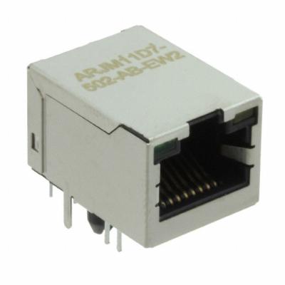 China ARJM11D7-502-AB-EW2 Single Port PoE RJ45 with 1GBase-T Magnetics for sale
