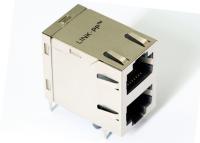 China ARJ21A-MCSA-LU2 Stacked RJ45 2x1 Ports Fast Ethernet 10/100Base-T Magnetics for sale