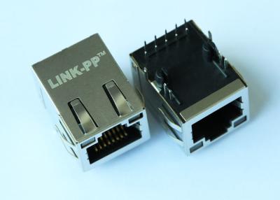 China ARJ11C-MASAA-B-A-1LU2 Tab-up Standard RJ45 Telephone Modular Jack With LED for sale