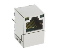 China 10/100BASE-T Vertical RJ45 Connector 1840736-9 Single Port MagJack for sale