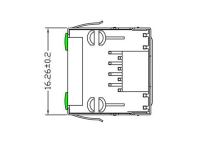 China 6116173-5 Rj45 Connectors With LED 8P8C Shielded Thru - Hole LPJE101AWNL for sale
