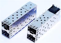 China CONN SFP CAGE 2X1 PRESS FIT LP21F001 Receptacle with Cage , Ganged 40Pos for sale