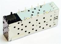 China CONN SFP CAGE 2X1 PRESS FIT LP21F001 Receptacle with Cage , Ganged 40Pos for sale