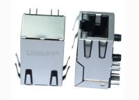 China ARJ11D-MASG-A-A-EMU2 RJ45 1X1 10/100 Mbit Ethernet LED Indicators 8p8c Jack for sale
