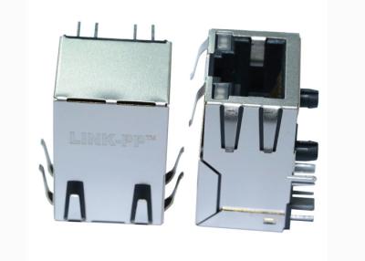 China ARJ11D-MASG-A-A-EMU2 RJ45 1X1 10/100 Mbit Ethernet LED Indicators 8p8c Jack for sale