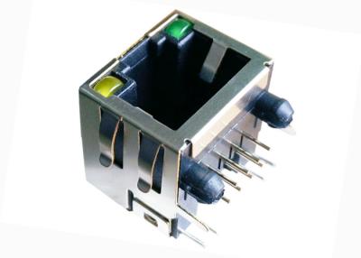 China RJHSE538B Thru  -Hole Rj45 Connectors With LED 8P8C Shielded LPJE101A65NL for sale