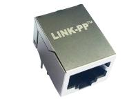 China A-2004-2-4-LPS-N-R 1 Port Tab Down Rj45 Modular Jack No EMI Finger LPJEF118DNL for sale
