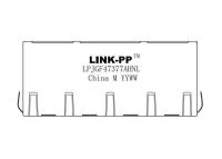 China RTC-11GFGJ1D 4 Ports RJ45 1000 Base -TX Magnetic Integrated LPJGF47377AHNL for sale