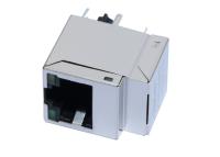 China HFJV1-1G16-L11RL Vertical RJ45 Jack Top Entry MSP430F5239IRGCT Microcontroller for sale