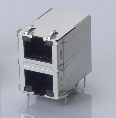 China 10/100/1000 Base-T S32-ZZ-0093 RJ45 Multiport 2X1 Through Hole for sale