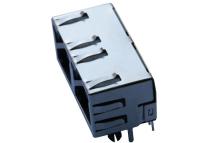 China A20-216-263-904 1X2 Port Rj45 Female Jack Without Magnetic W/LED LPJE201-0AWNL for sale