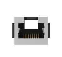 China TE 100616-2 Shielded 8P8C Modular Jack Vertical Orientation for sale