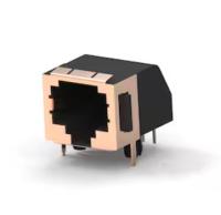 China Low Profile RJ45 Plug 5555141-1 Shielded Latch Down For CAT 3 for sale