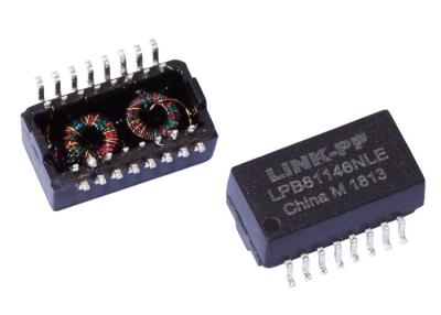 China T1146NLT Lan Isolation Transformer Dual Port Modular Connector SMD 16 Pins LPB81146NLE for sale