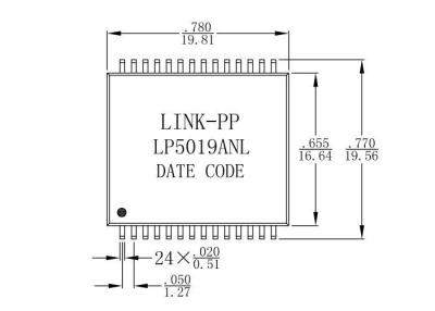 China HX5019BNL Alternative Low Profile Gigabit Ethernet Transformers LP5019ANL for sale