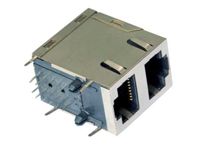 China 5569381-1 MOD JACK 8P8C R/A SHIELDED 2x1 Shielded w LED for sale
