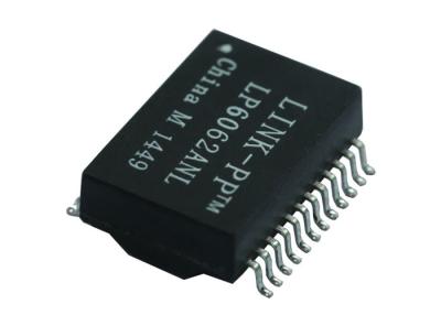 China TG1G-E012NZRL Gigabit Ethernet PoE Transformer Single Port 24Pins LP6062ANL for sale