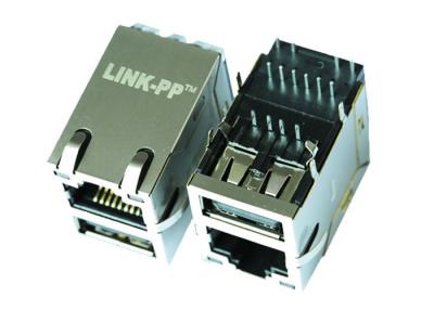 China HR981190C Combo USB Rj45 Connector 10/100 Base - T Ethernet Modules LPJU3102ABNL for sale