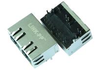 China 2301996-8 Multi-port RJ45 Jack Double Port Gigabit FastJack LPJG26906A4NL for sale