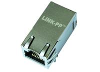 China 1x1 Mag POE RJ45 11840425-2 4VG45 Gigabit ET Circuit Tab Down for sale