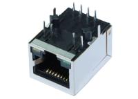 China HR913550A / HR913550AE Single Port RJ45 Connector with LEDs LPJ4011FBNL for sale