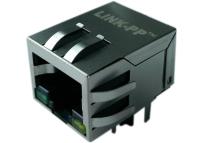 China HR941105CE RJ45 Modular Jack Integrated 10 /100Base-T LPJ4011GENL for sale