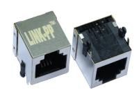 China 1-406541-5 / 1-406541-8 Single Port RJ45 Female Connector 8P8C LPJE101DNL for sale
