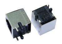 China 1-406541-5 / 1-406541-8 Single Port RJ45 Female Connector 8P8C LPJE101DNL for sale