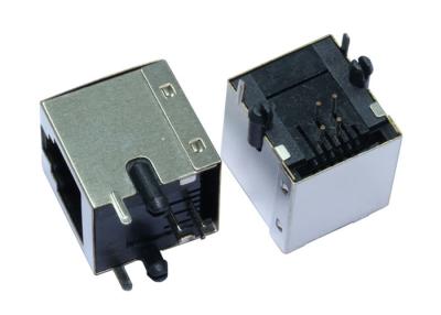 China 1-406541-5 / 1-406541-8 Single Port RJ45 Female Connector 8P8C LPJE101DNL for sale