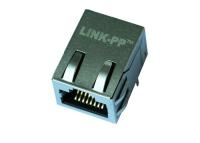 China RJTC-202TD1 10/100Base-T Shielded 1x1 Port 8P8C RJ45 Female Connector LPJ16013CNL for sale