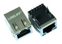 China XRJH-01E-4-D3C-170 RJ45 With Integrated 10 / 100M Magnetics and LED LPJ16125AENL for sale