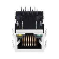 China HR913129C Single Port RJ45 Connector with Integrated Magnetics for sale