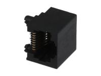 China Single Port RJ45 Modular Jack 446200001 with RJ11 Keep out Feature for sale
