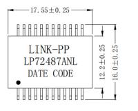 China UDE L22T015-0 Single Port Magnetic Transformer 2.5G Base - T LAN Filter 24PIN for sale