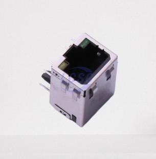 China Through Hole 2.5G Base-T S11-ZZ-0401 RJ45 Connector with LED for sale