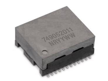 China 10Gbit Base-T 749052011 LAN Transformers Support 600mA PoE+ for sale