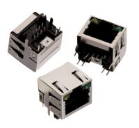 China 615108137421R THR 8P8C Modular Jack With LED And EMI Finger for sale