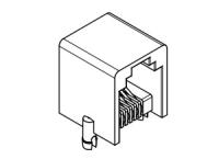 China Horizontal 615002138421 RJ45 Modular Jack 6P2C Tab Up for sale